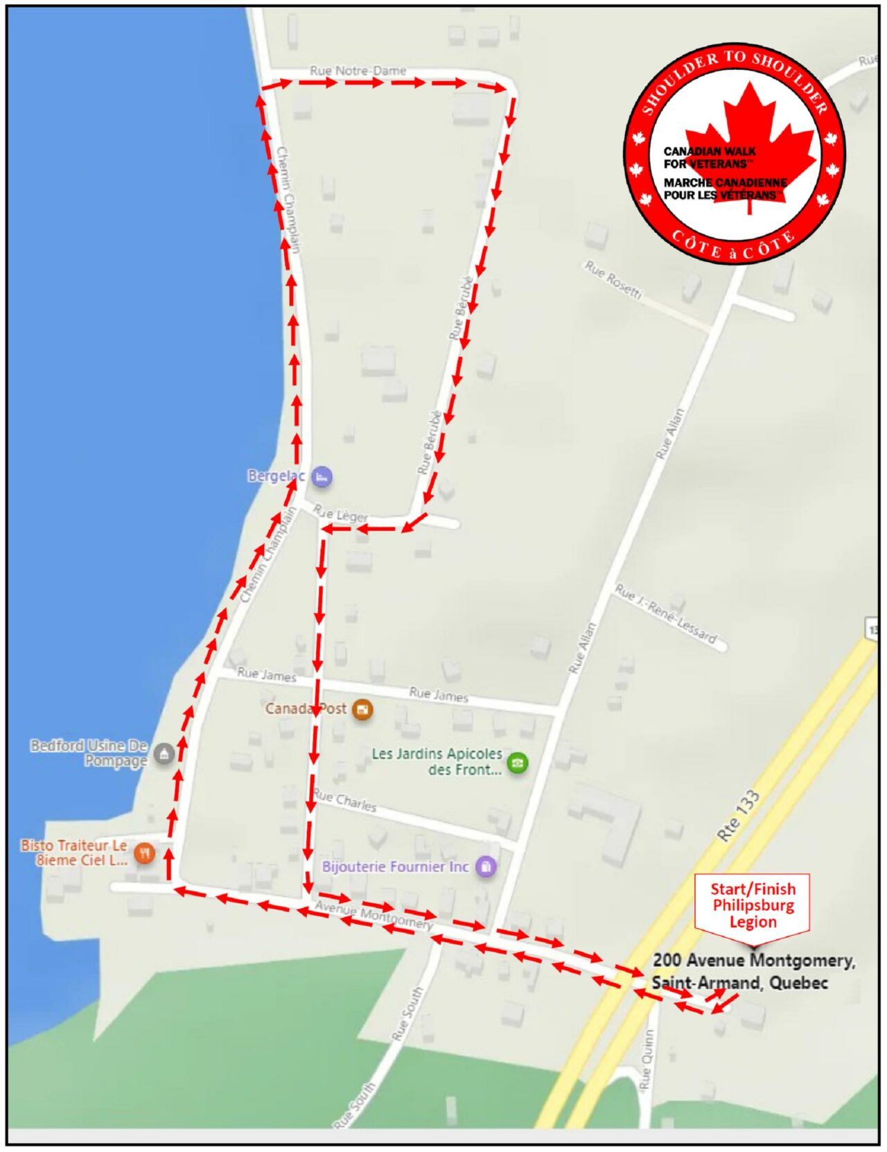 Philipsburg, QC | Canadian Walk For Veterans